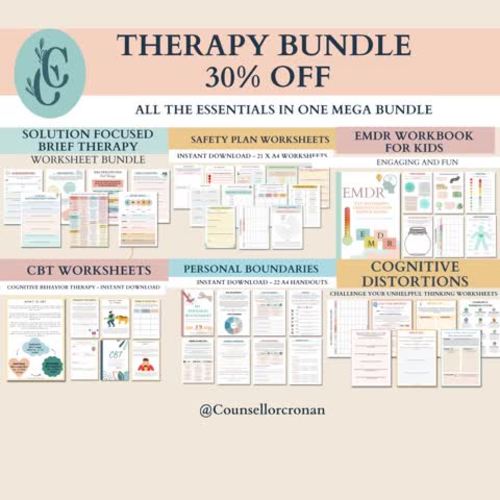 Therapy counseling essential resources, emdr, teen mental health, cbt, SFBT