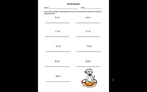 Place Value Worksheets Up to the Thousands for Second Grade by Cait's ...