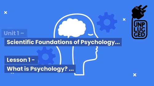 AP Psychology Unit 1 - Scientific Foundations of Psychology (complete unit)