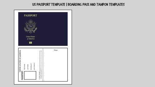 US Passport Template | Boarding Pass and Tampon Templates by SHE IS A ...