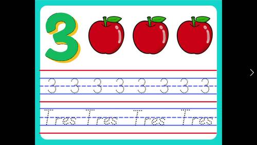 Spanish Numbers Handwriting Worksheets 1-10 for k & Prek kids to Trace ...