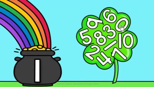 St. Patrick's Day Number Search 0-10 - SMART Board Activity ...