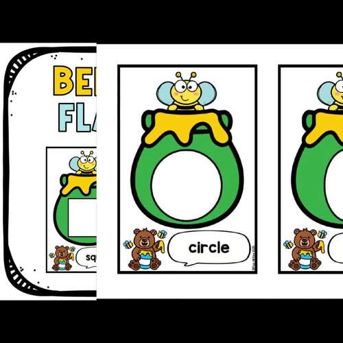Bee Hive 2D Shape Flashcards | Shape Recognition Flash Cards by Play ...