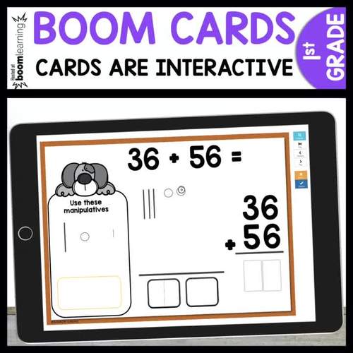 2 Digit Addition Quick Tens BOOM CARDS Module 6 Lesson 16 | TpT