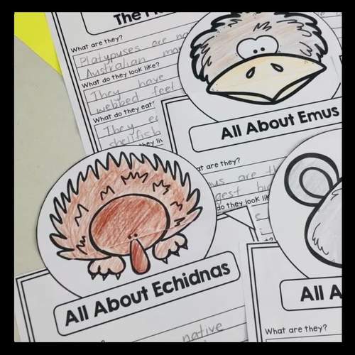 All About Australian Animals | Australian Animal Informative Writing Bundle