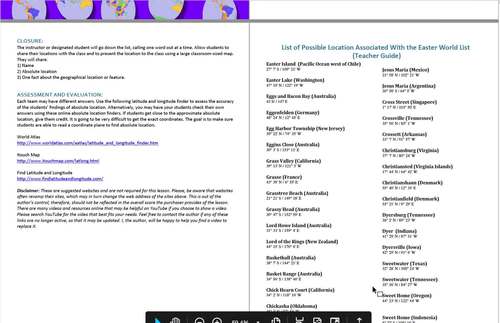 Geography, Easter Hunt Around The World Using Google Maps & Absolute ...