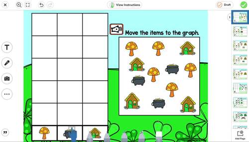 March Graphs Preloaded Seesaw™ Activities by Kindergarten is Sweet