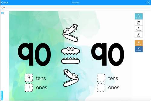 Early Numeracy: Comparing 2-Digit Numbers Boom Cards - Distance ...