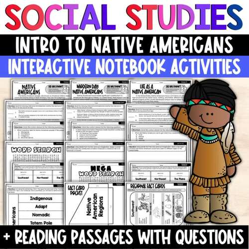 Intro to Native American History, 3rd Grade Social Studies Interactive ...