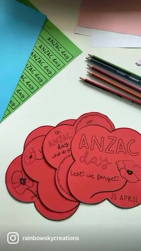 ANZAC Day 3D Display /ANZAC Writing / Australian Celebrations ...