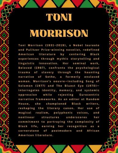 10 Posters Of Famous Black Authors Every Student Should Know by Diginvite