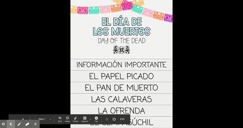 Editable Spanish Day of the Dead Digital Flip Book | TPT