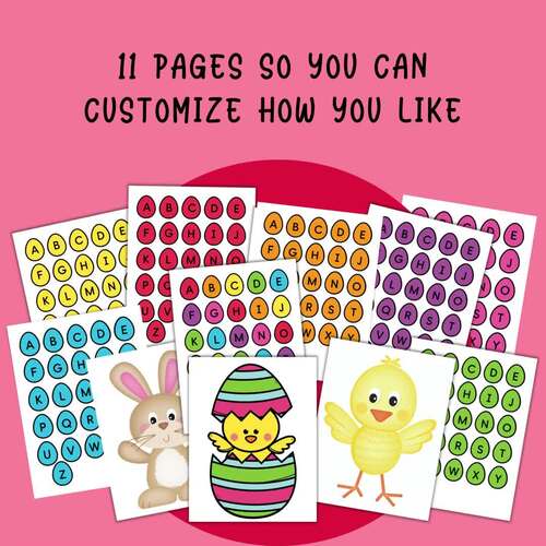 Easter Printable Name Craft for Preschool and Kindergarten Kids, Fun ...
