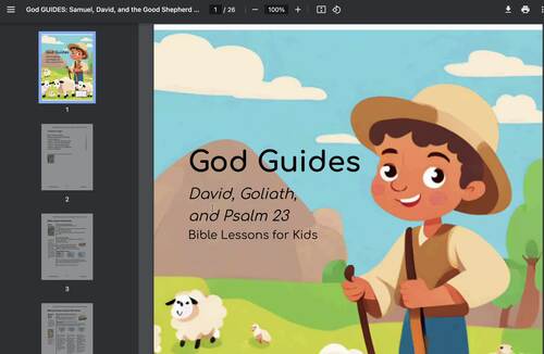 God GUIDES: Samuel, David, and the Good Shepherd - Bible Lessons for Kids