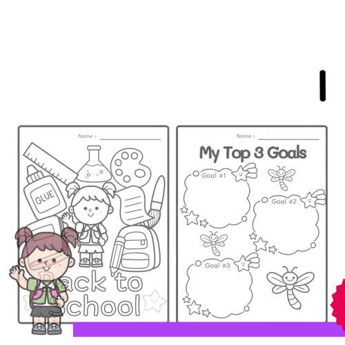 Back to School Goal Setting Activities & Growth Mindset Worksheets