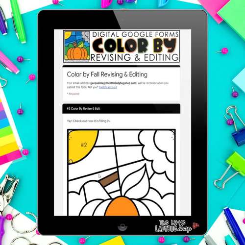 Digital Fall Color By Code Grammar, Revise and Edit Quotations ...