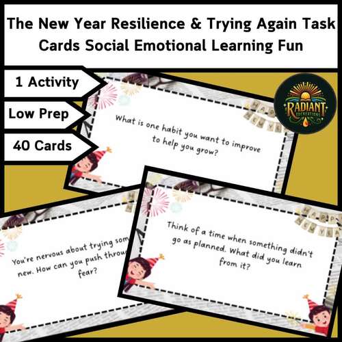 New Year Resilience SEL Card Life Social Emotion Learn Mental Coping Mind