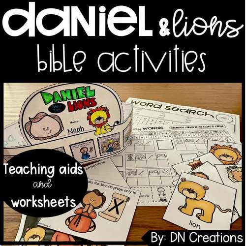 Daniel and the Lions Activity Bundle l Daniel Bible Story Lesson