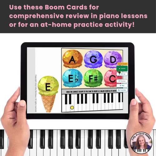 1st Inversion Major Piano Triads BOOM™ Cards - Stacking Ice Cream Scoop ...