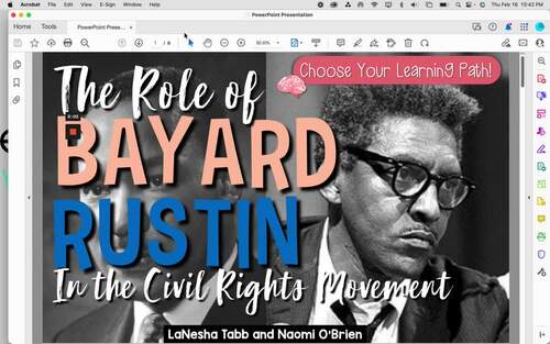 Choose Your Own Learning Path: Bayard Rustin by Education With an Apron Choose Your Own Learning Path: Bayard Rustin by Education With an Apron