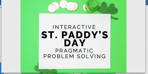 St. Patrick's (St. Paddy's) Themed Pragmatic Problem Solving | TPT
