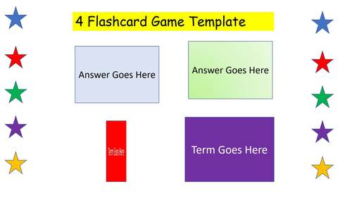 PowerPoint Flashcard Template by Online Language Coach | TPT