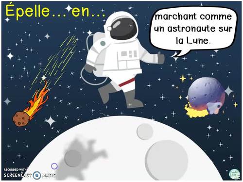 French Spelling Animated Slideshow | Mots d'orthographe Activité animée ...