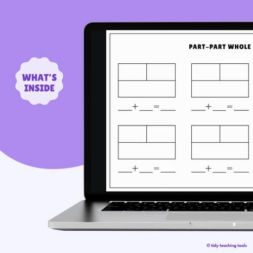 Blank Part-Part Whole Templates (Addition) by tidy teaching tools
