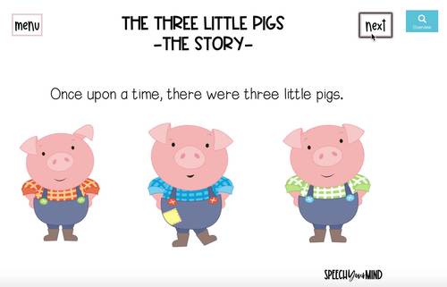 Three Little Pigs Boom Cards™ Story & Following Directions | Three ...