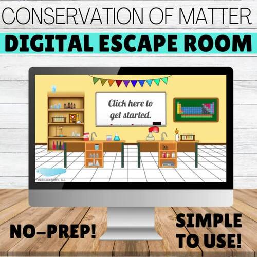 Conservation of Matter Digital Escape Room - 5-PS1-2 No-Prep Science ...