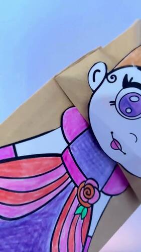 Prince and Princess Paper Bag Puppet Craft Templates | Fun Frog Prince ...