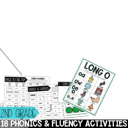 Long O Vowel Teams Worksheets, Activities & Games 2nd Grade Phonics or ...