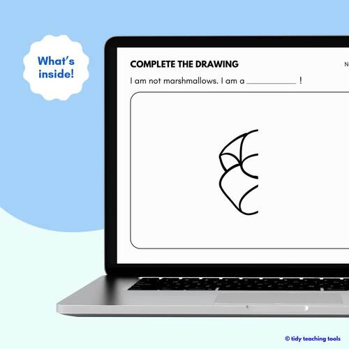 WINTER EDITION | 25 x Complete the Drawing by tidy teaching tools