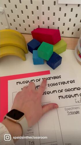 Geometry Vocabulary Play-Doh Activity | 2D & 3D Shapes Hands-On Math Center