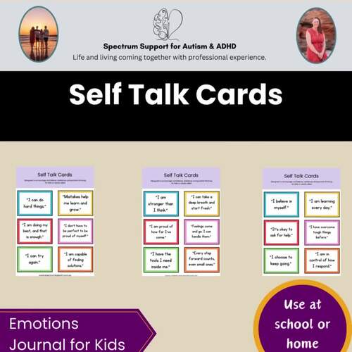 Positive Thinking Self Talk Cards Reframing Thought Prompt Mental ...