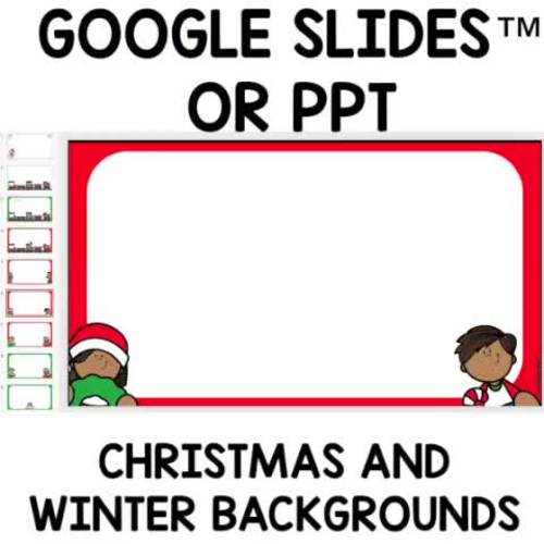 Google Slides Templates DECEMBER Google Slides or PPT Backgrounds