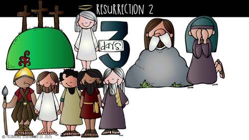 Resurrection clip art 2, Bible, Jesus COMBO PACK by Melonheadz Clipart