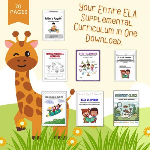 Grade 3 ELA Common Core Standards Reading Passages and Worksheets Bundle