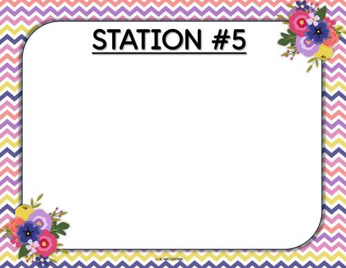 EDITABLE Open House Station Signs - Summer Chevron by All Things ...