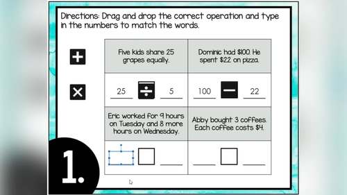 Write and Interpret Expressions Digital Activities 5.OA.2 by Fifth ...