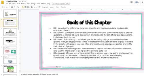 Grade 6 Ontario Math Curriculum | Data Literacy | Google Slides & Form