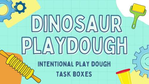 Dinosaurs Playdough Task Cards by Printables 4 Learning | TPT