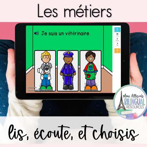 Les métiers lis, écoute et choisis - Community Helper French Digital ...