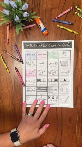 Kindergarten Assessment, Data Tracking, Data Binder, Success Criteria ...
