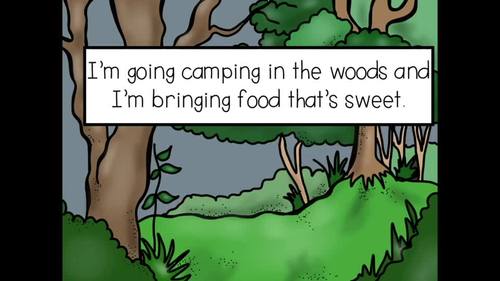 Camping Poem / Song & Video With Writing & Sequencing Activities & More