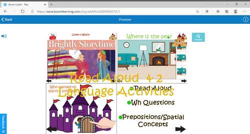 Princess & The Pea Read Aloud & Book Companion BOOM Cards by Petite ...