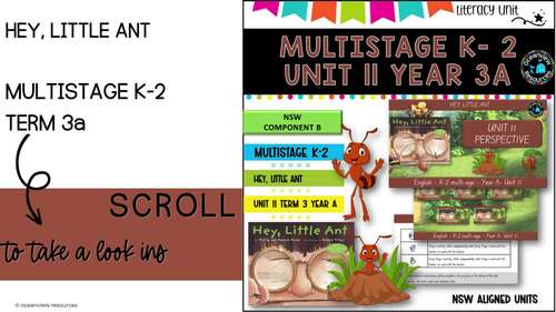 HEY,LITTLE ANT NSW Multi-Stage K-2 Unit 11 component B ENGLISH TERM 3A