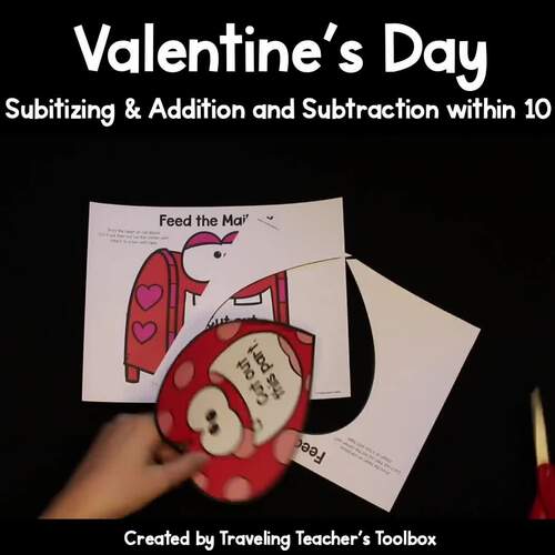 Valentine’s Day Subitizing and Addition and Subtraction within 10
