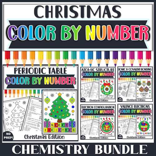 chemistry christmas coloring pages