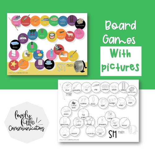 Pencil Themed "SH" Words Speech Articulation Activities | TPT